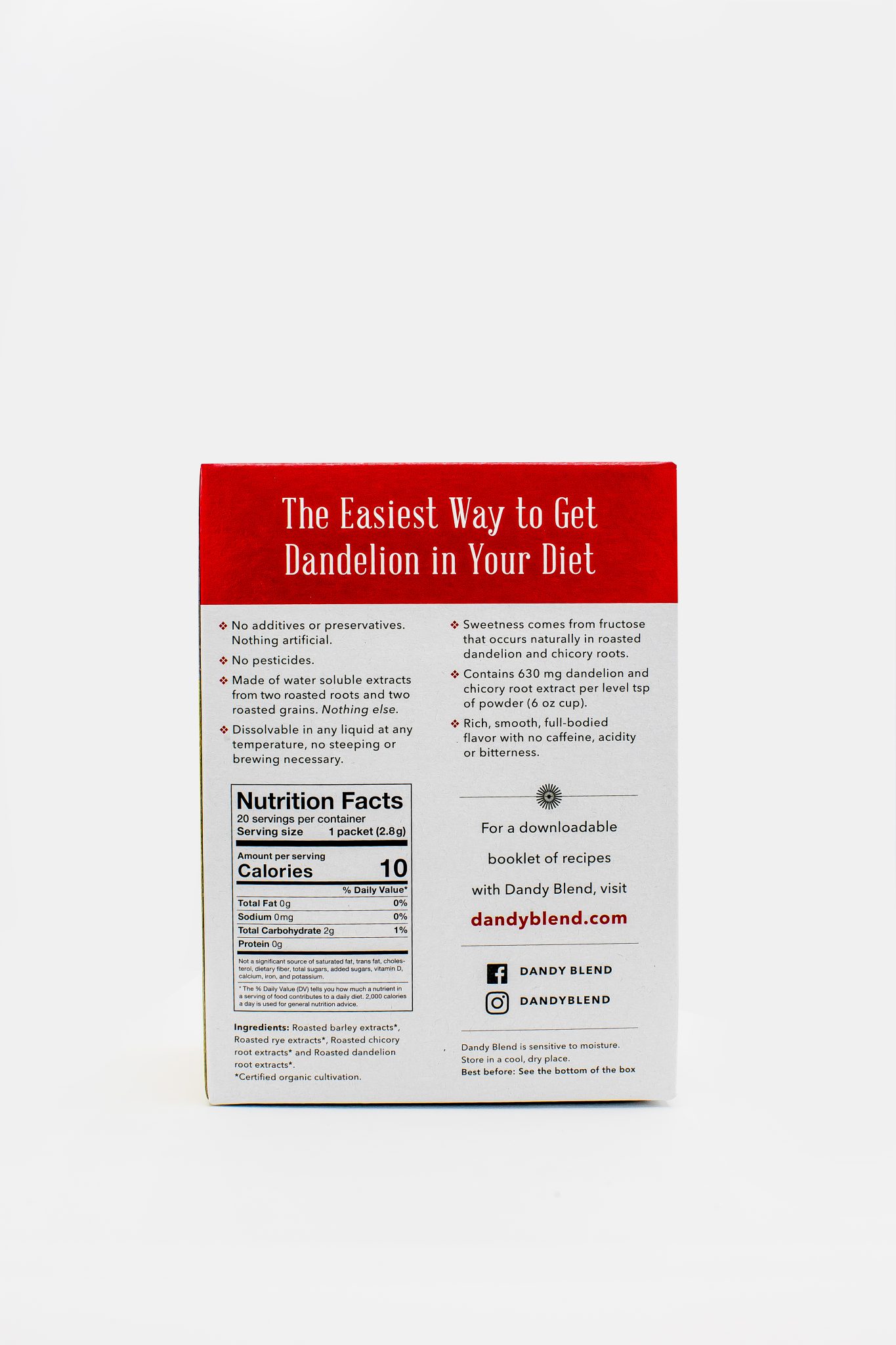 Dandy Blend Organic Individual Serving Packets - Dandy Blend